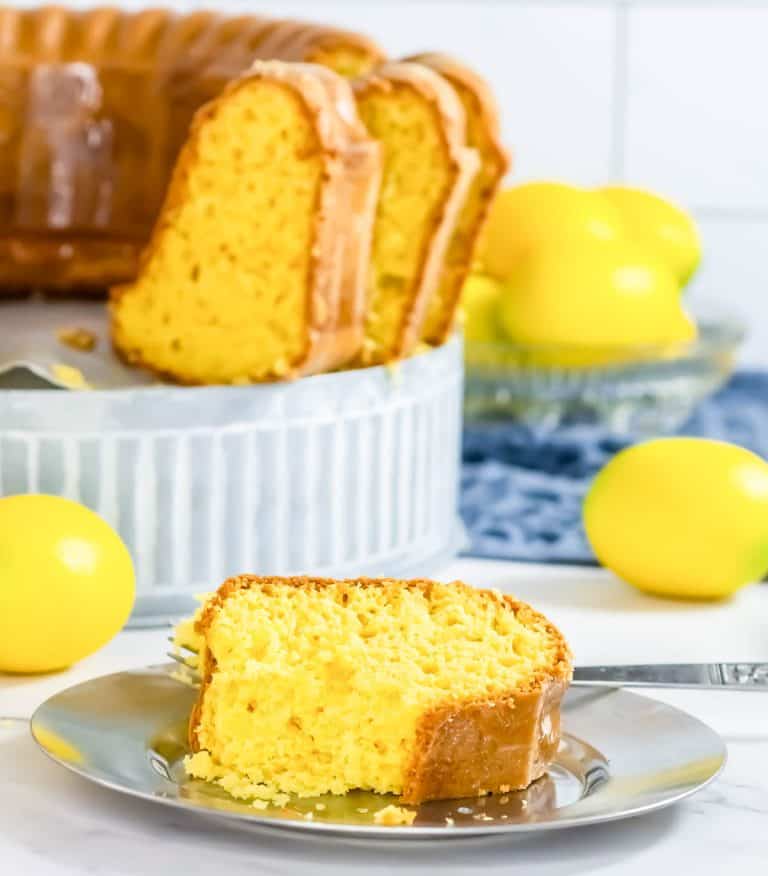 Lemon Pudding Cake - Little Frugal Homestead