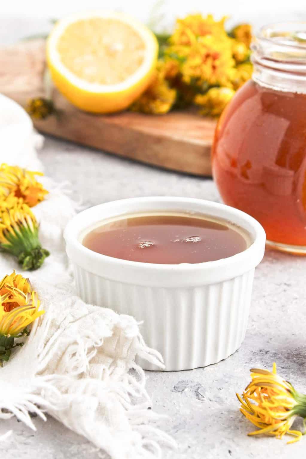 Dandelion Syrup - Little Frugal Homestead