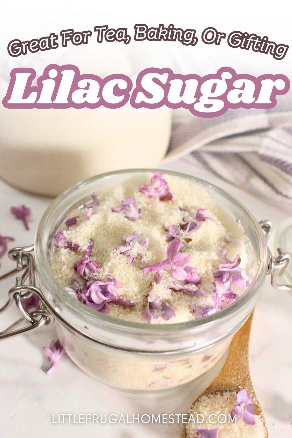 Lilac Sugar - Little Frugal Homestead