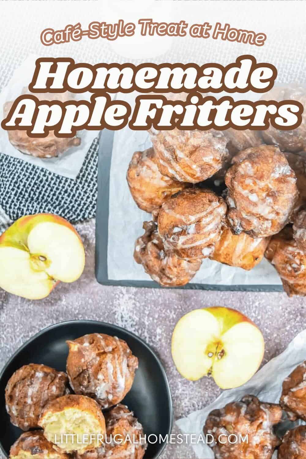 Homemade Apple Fritters - Little Frugal Homestead