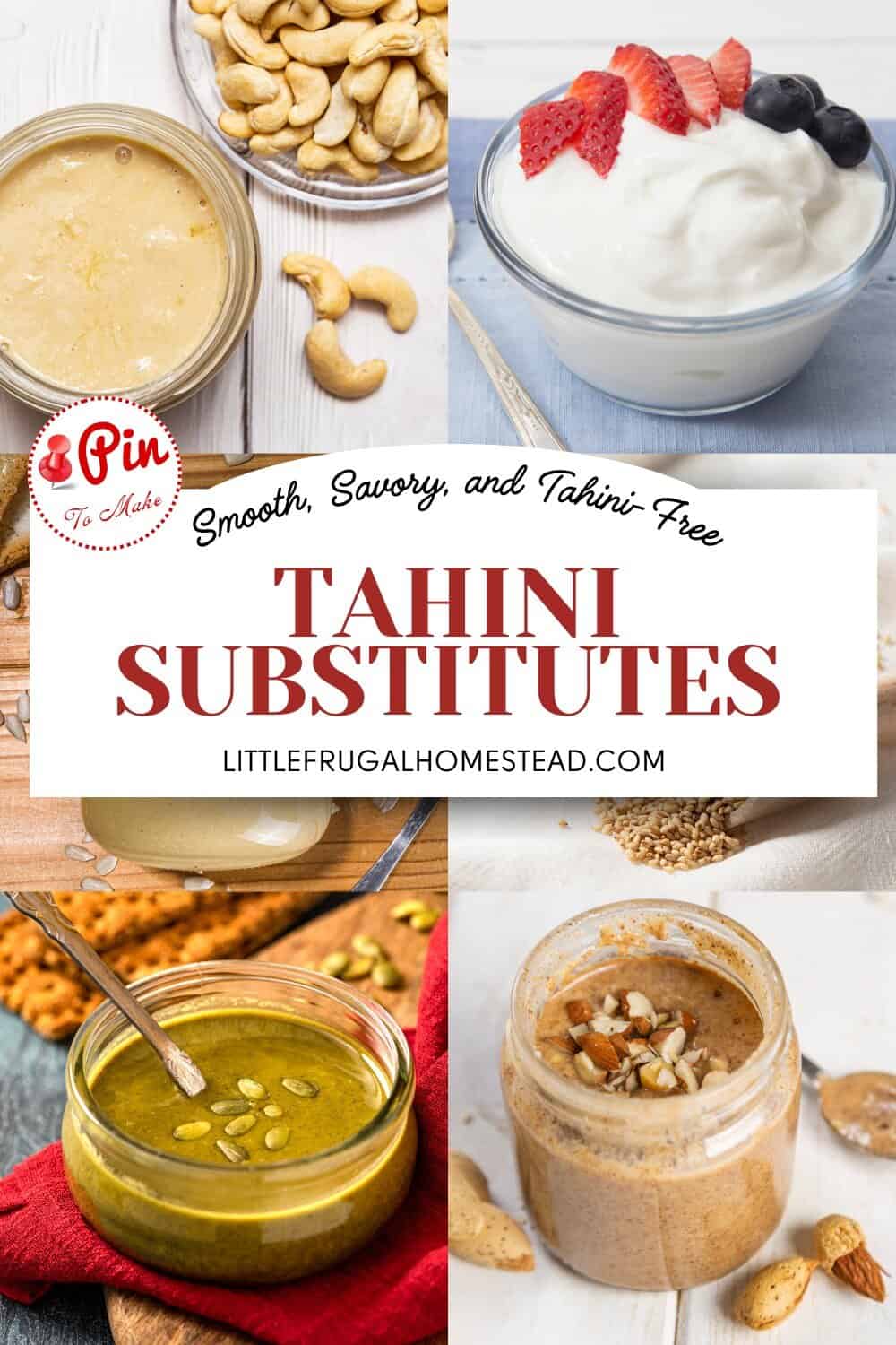 Tahini Substitutes - Little Frugal Homestead