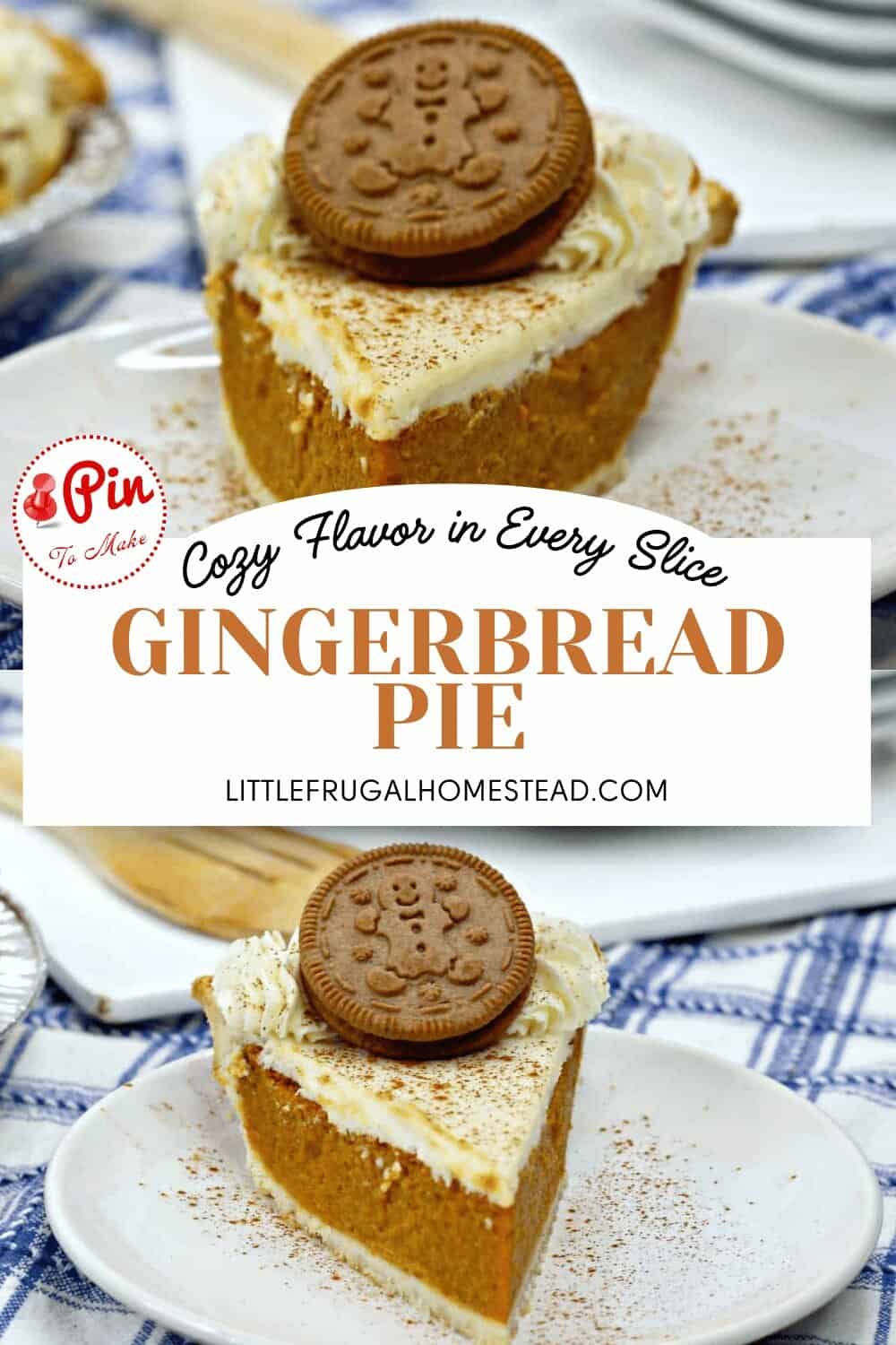 Gingerbread Pie - Little Frugal Homestead
