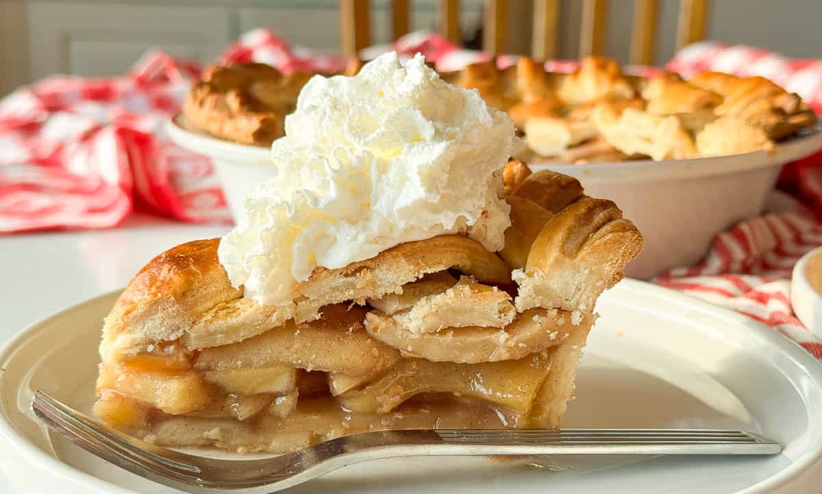 Lattice Top Apple Pie - Little Frugal Homestead